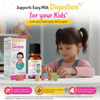 Easy-to-use lactase drops for kids