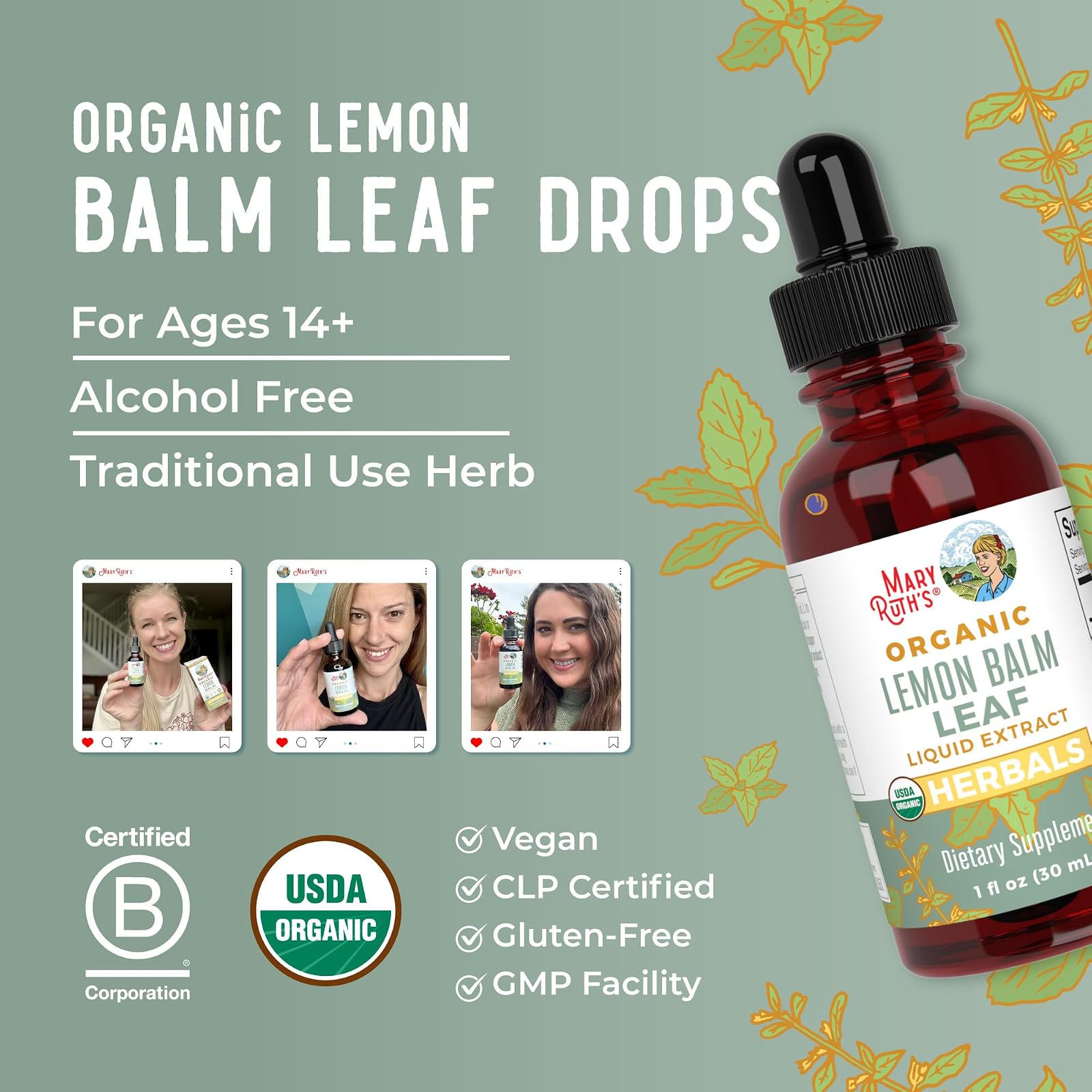 easy-to-use lemon balm tincture