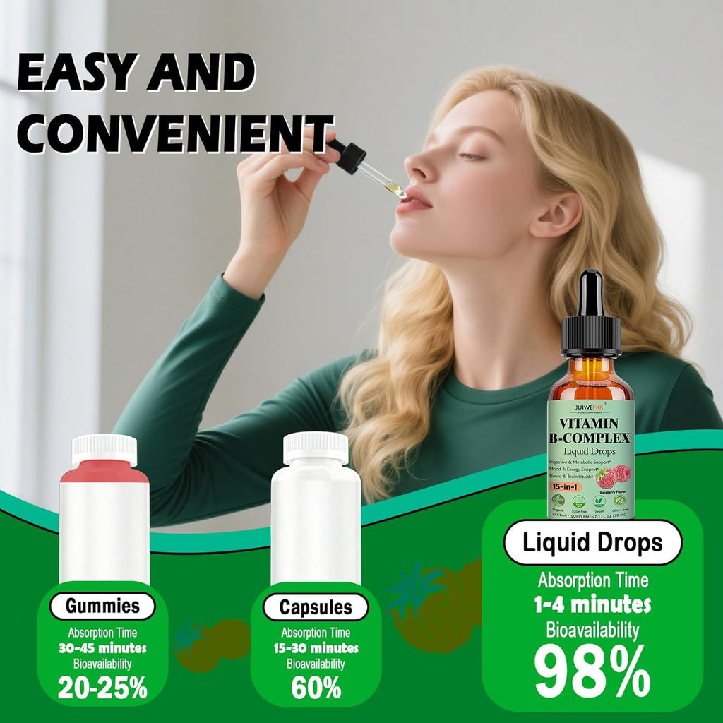 Easy-to-use liquid B complex supplement