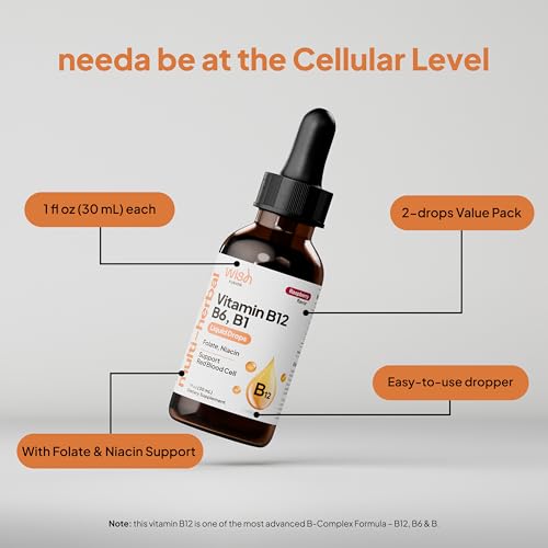 Easy-to-use liquid B12 drops