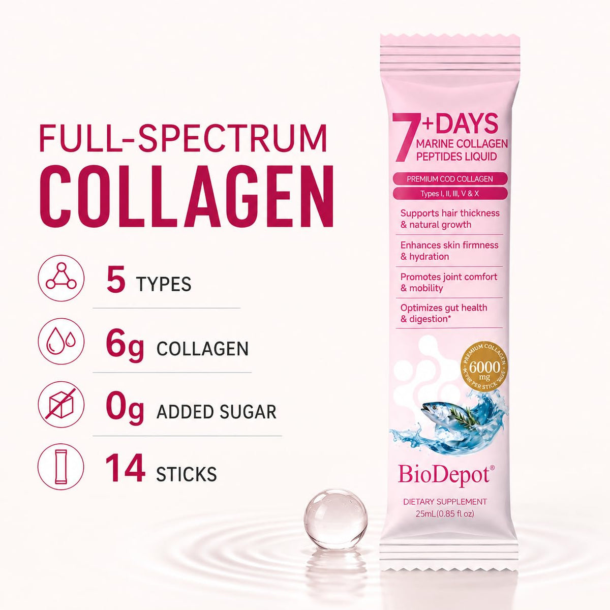 easy-to-use liquid collagen supplement