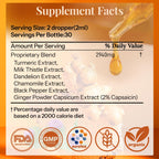 Easy-to-use liquid turmeric supplement