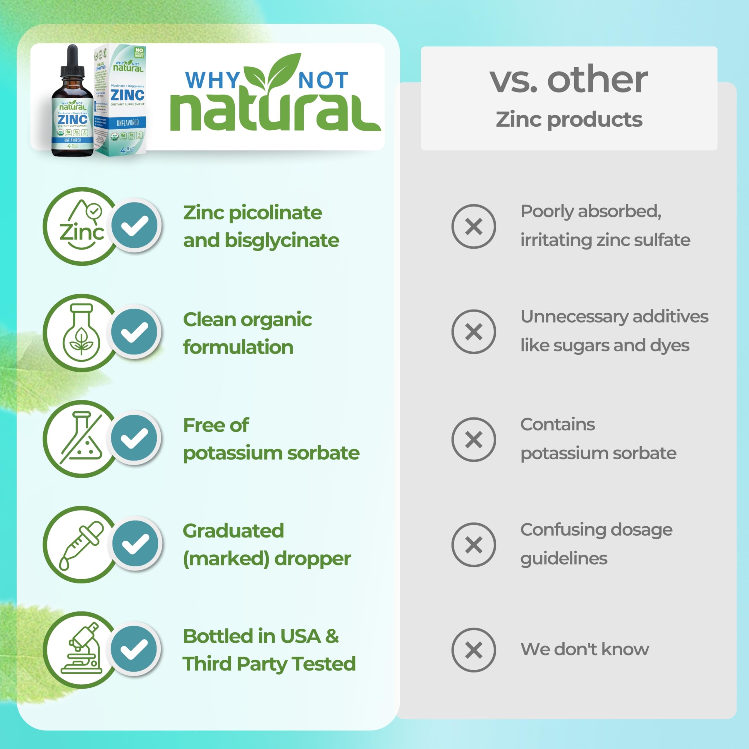 easy-to-use liquid zinc drops