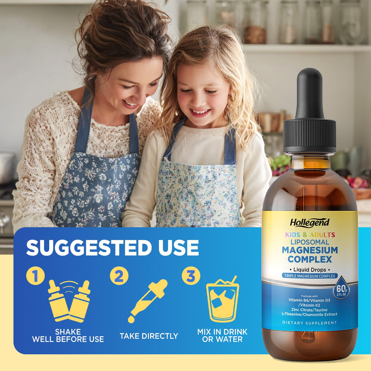 Easy-to-use magnesium drops for children