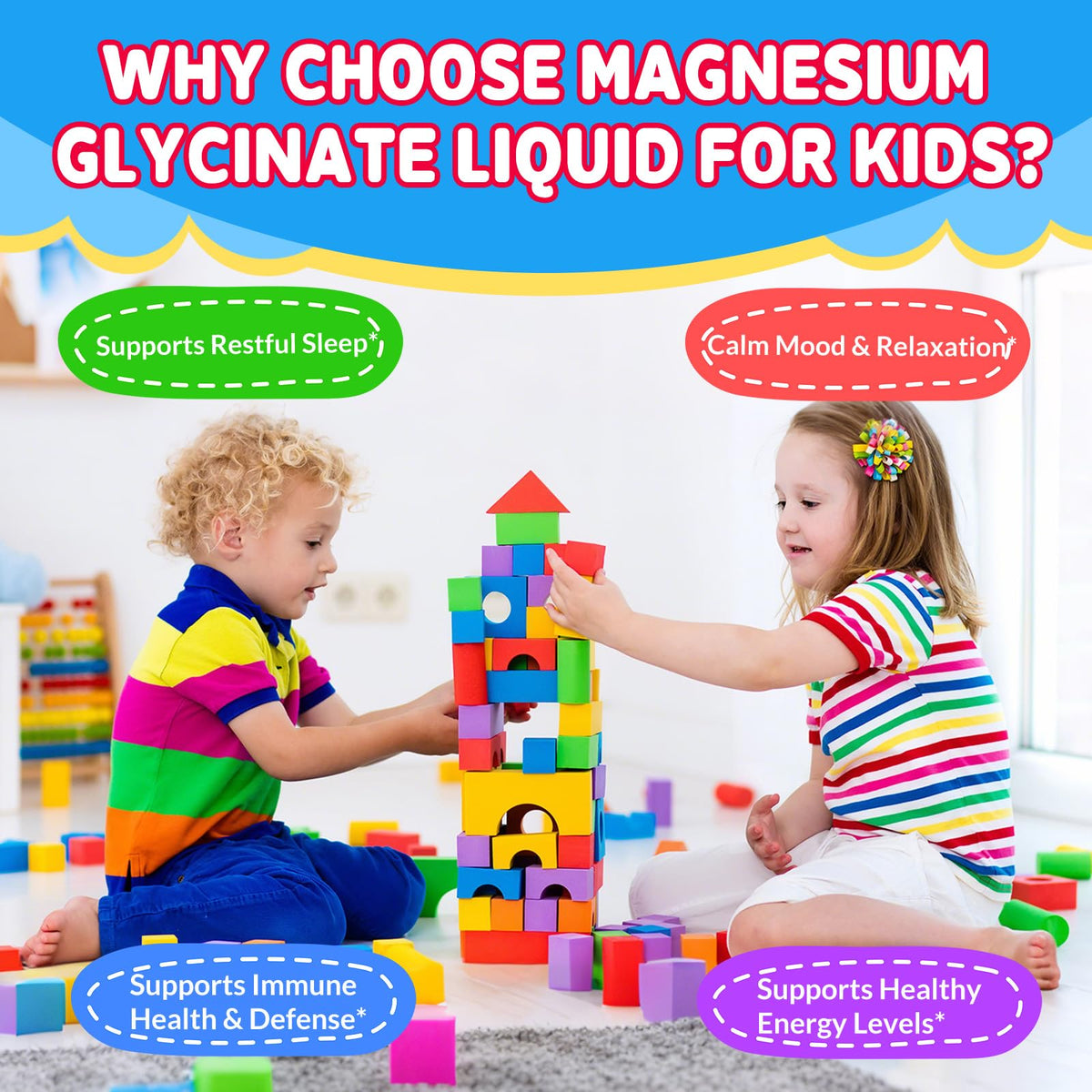 Easy-to-use magnesium drops for kids