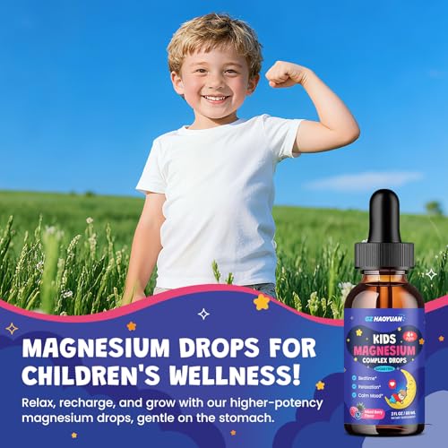Easy-to-use magnesium drops for kids
