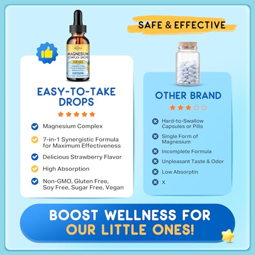 Easy-to-use magnesium liquid for kids