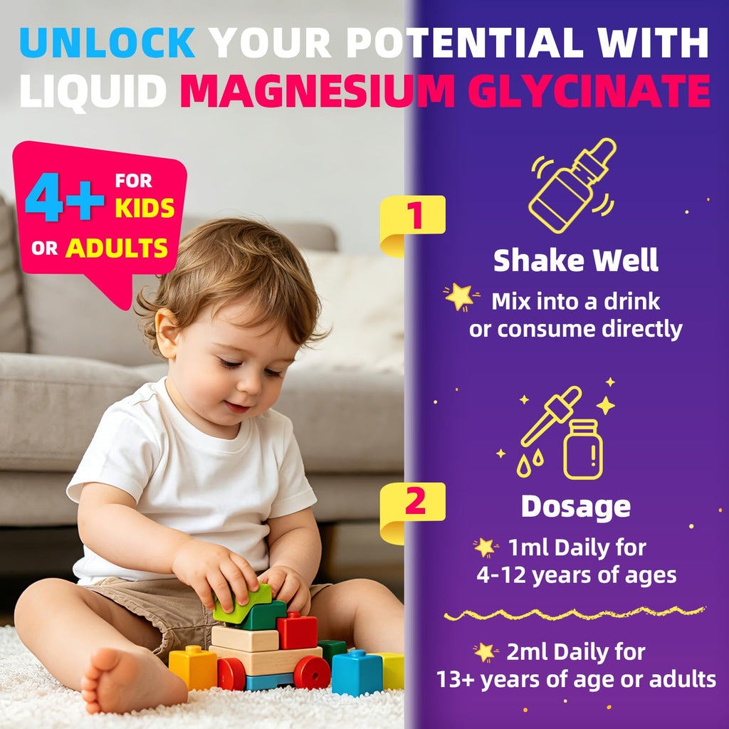 Easy-to-use magnesium liquid for kids