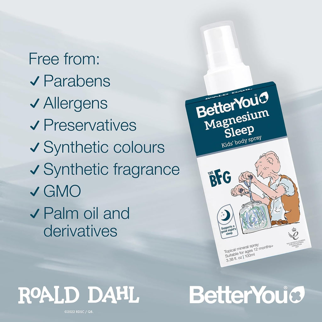 easy-to-use magnesium sleep spray for children