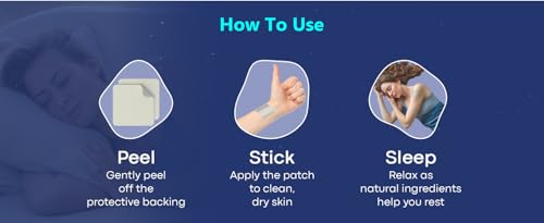 Easy-to-use melatonin sleep patches