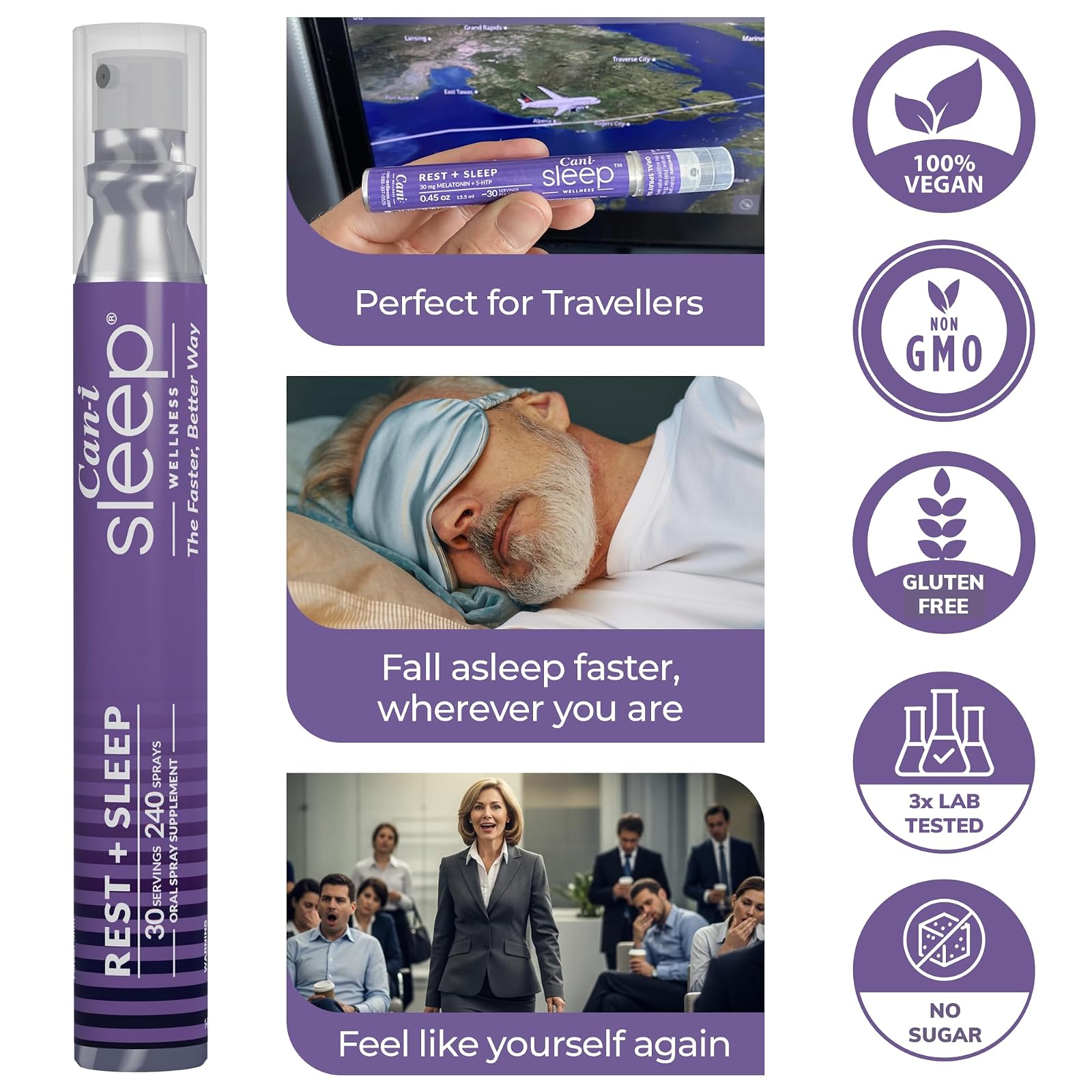 easy-to-use melatonin sleep spray