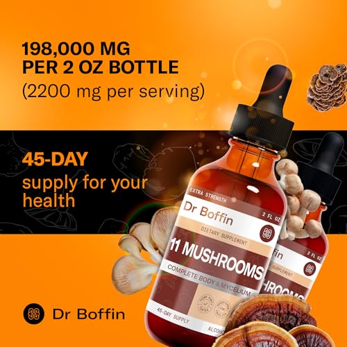 easy-to-use mushroom liquid supplement