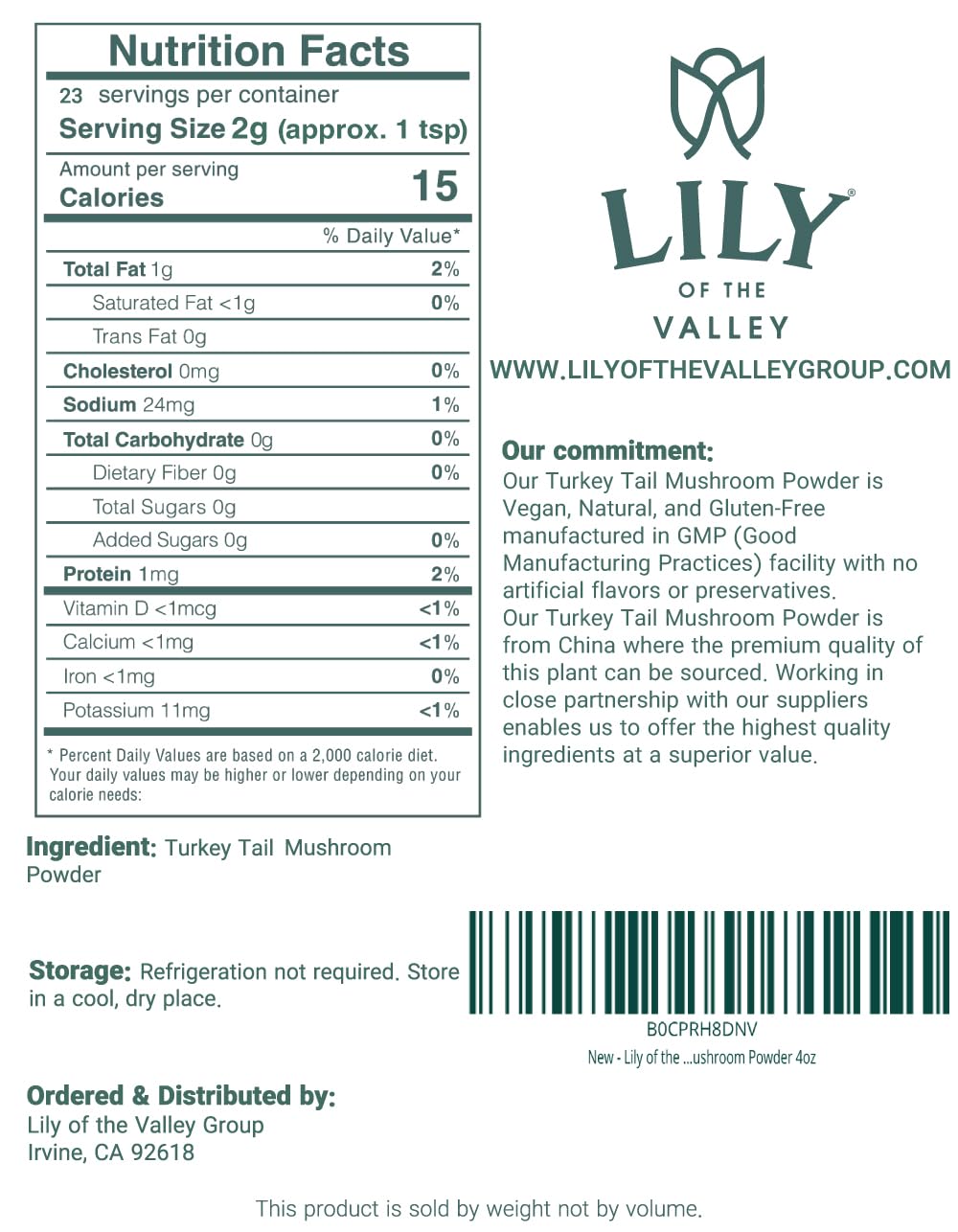 Easy to use mushroom supplement