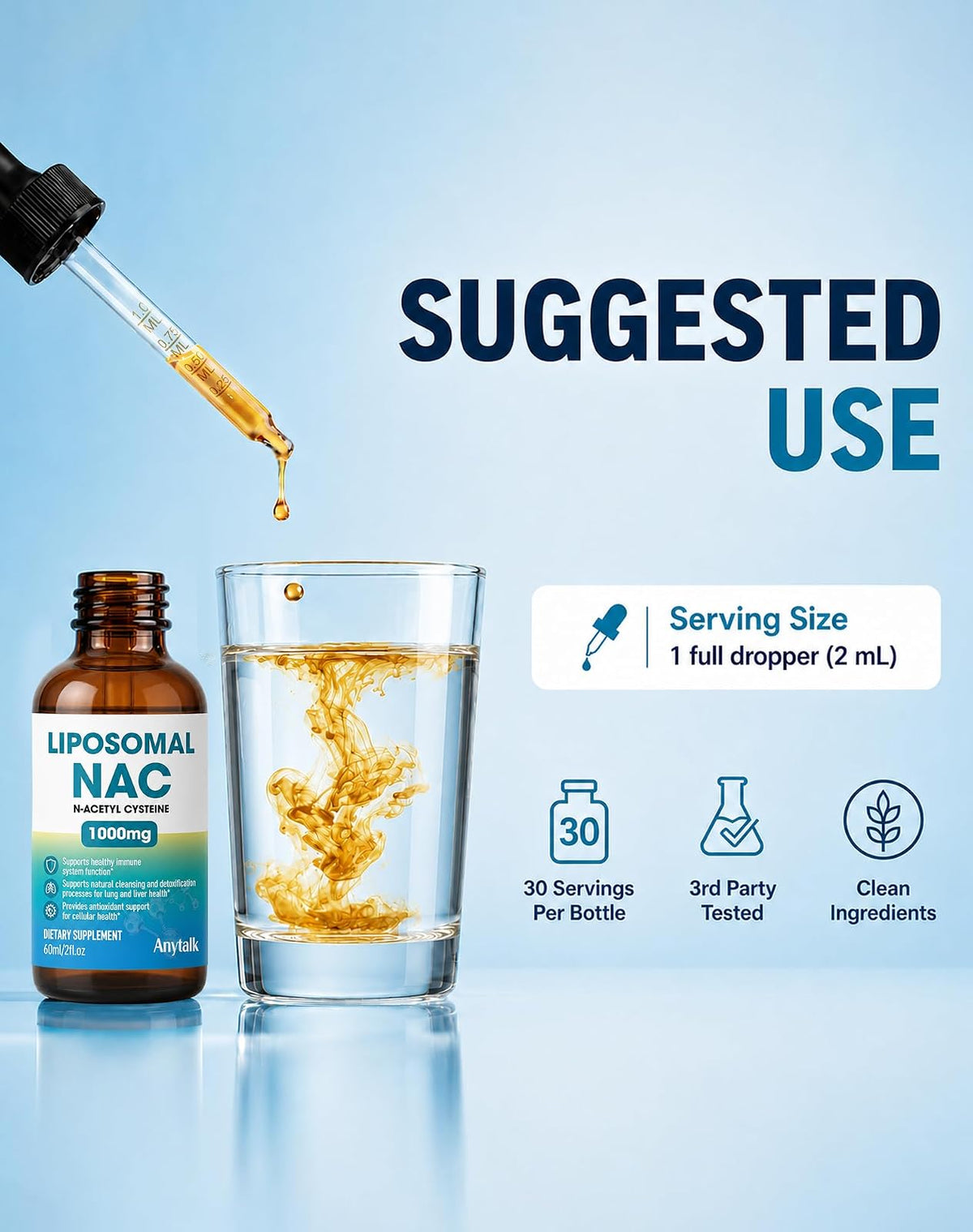 easy-to-use N-Acetyl Cysteine formula