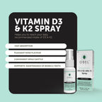 easy-to-use obel Vitamin D3 K2 spray
