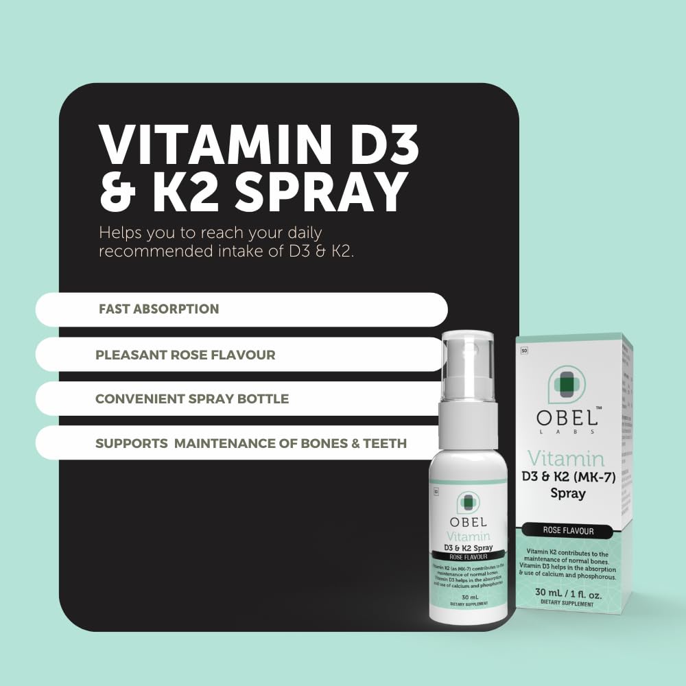 easy-to-use obel Vitamin D3 K2 spray