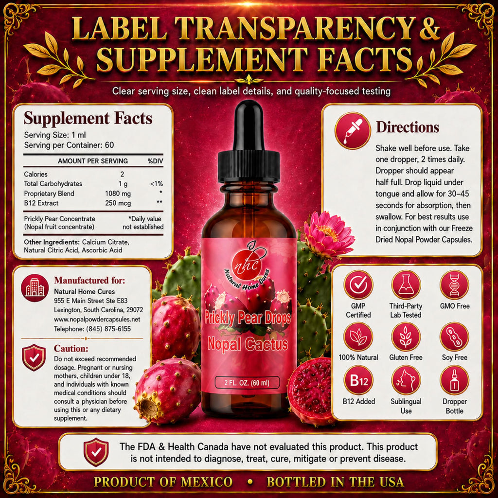 easy-to-use prickly pear liquid drops