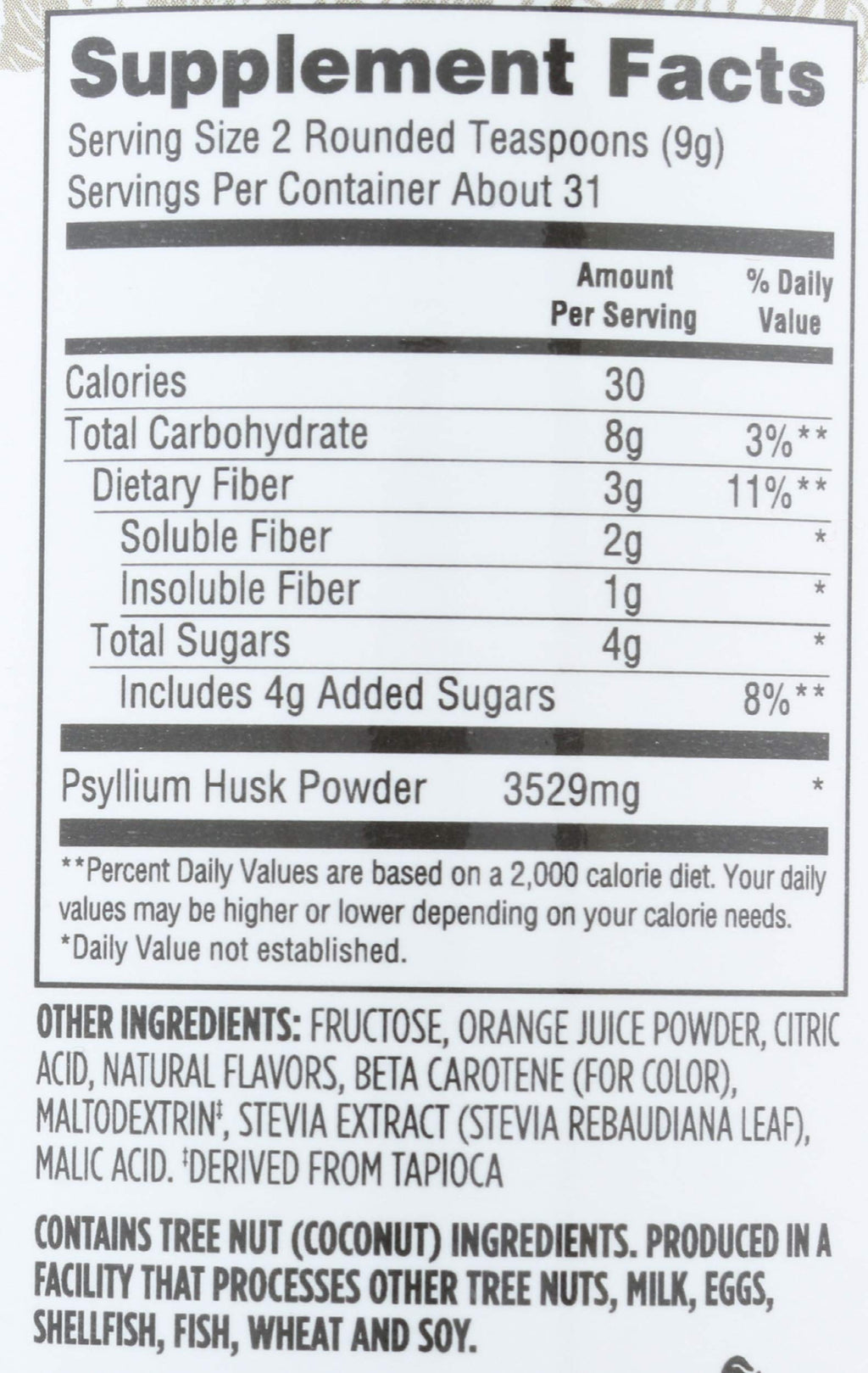easy-to-use psyllium fiber supplement