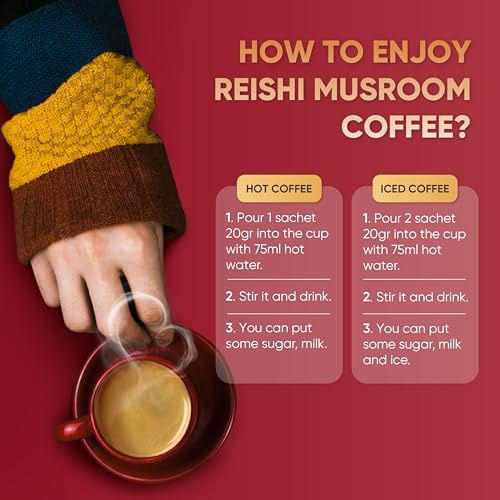easy to use reishi coffee sachets