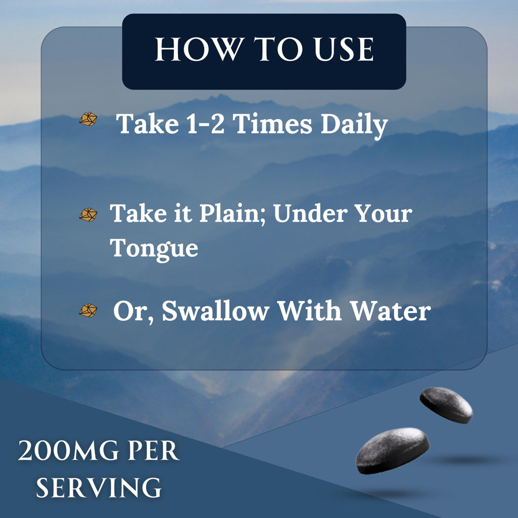 easy to use shilajit tablets