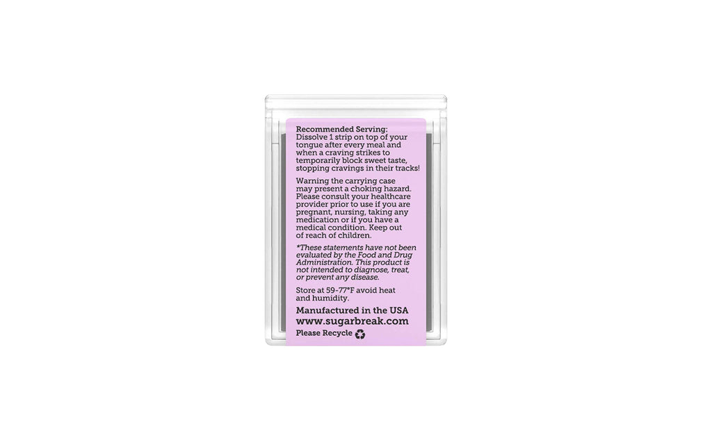easy-to-use sugar craving strips