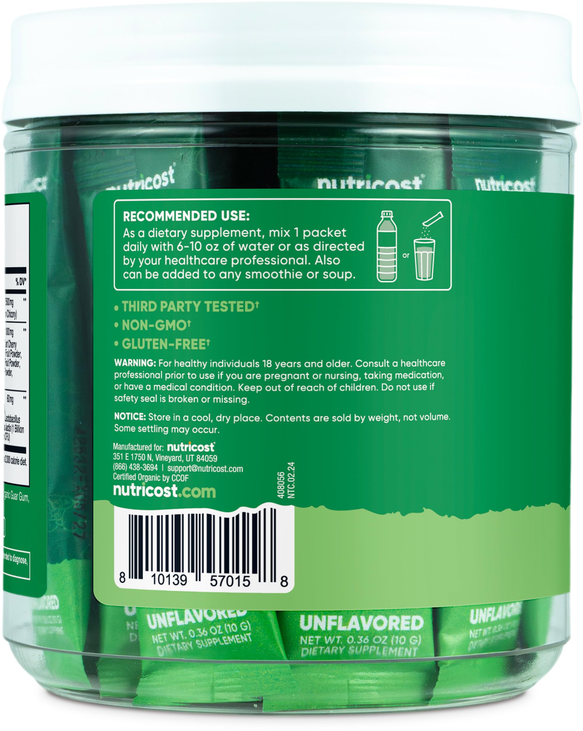 easy-to-use super greens packets
