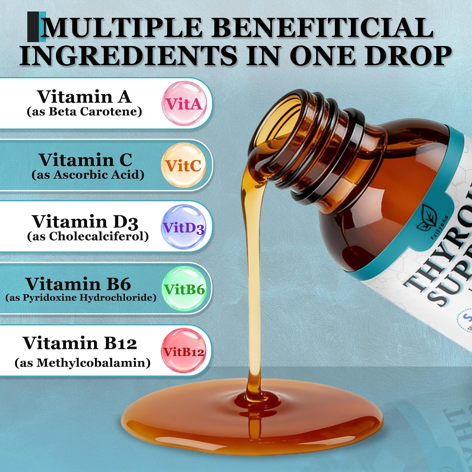 Easy-to-use thyroid support liquid