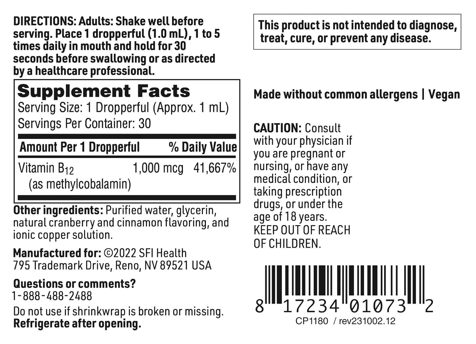 easy-to-use vitamin B12 drops