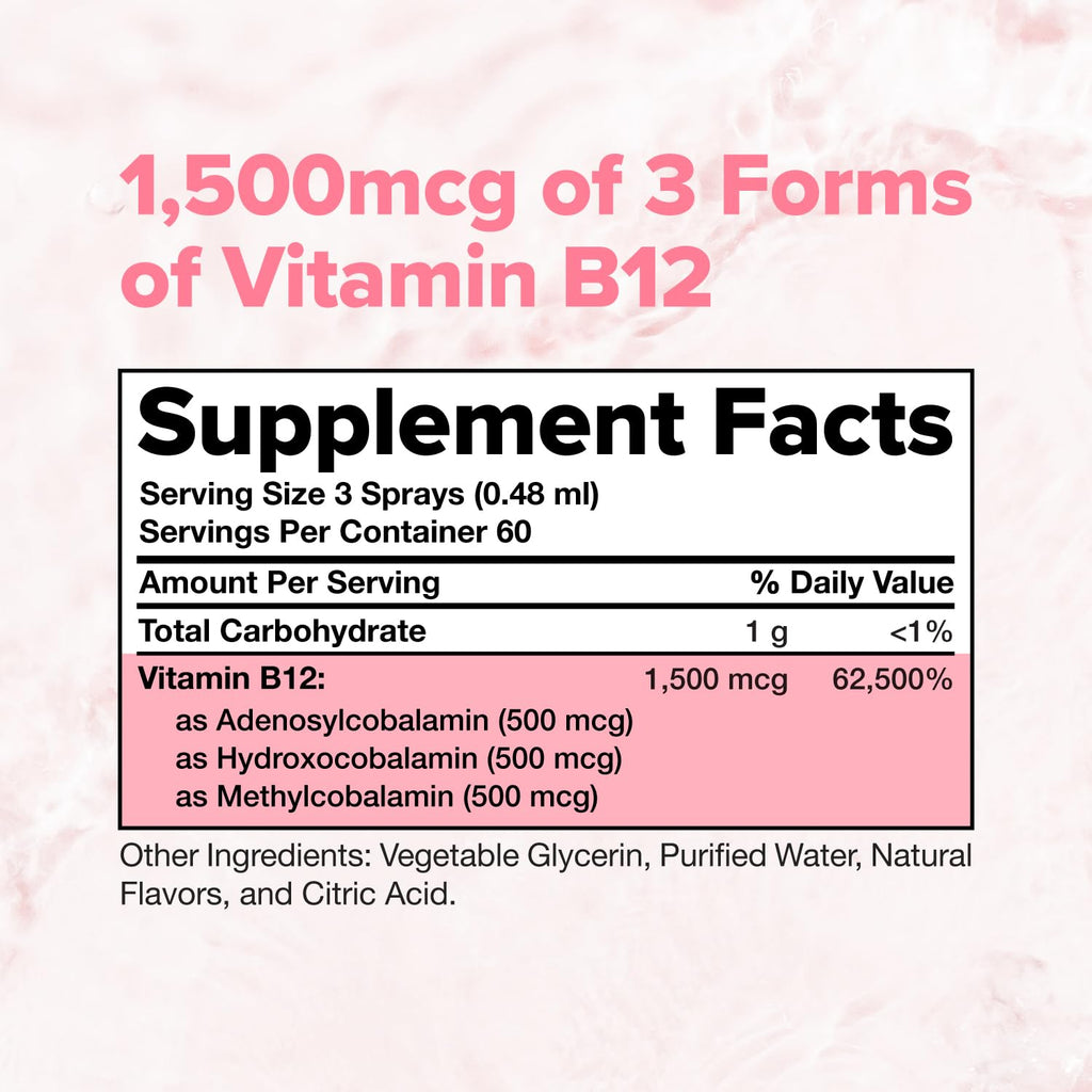 easy-to-use vitamin B12 spray