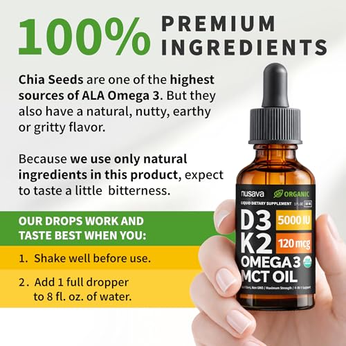 Easy-to-use vitamin D3 K2 drops