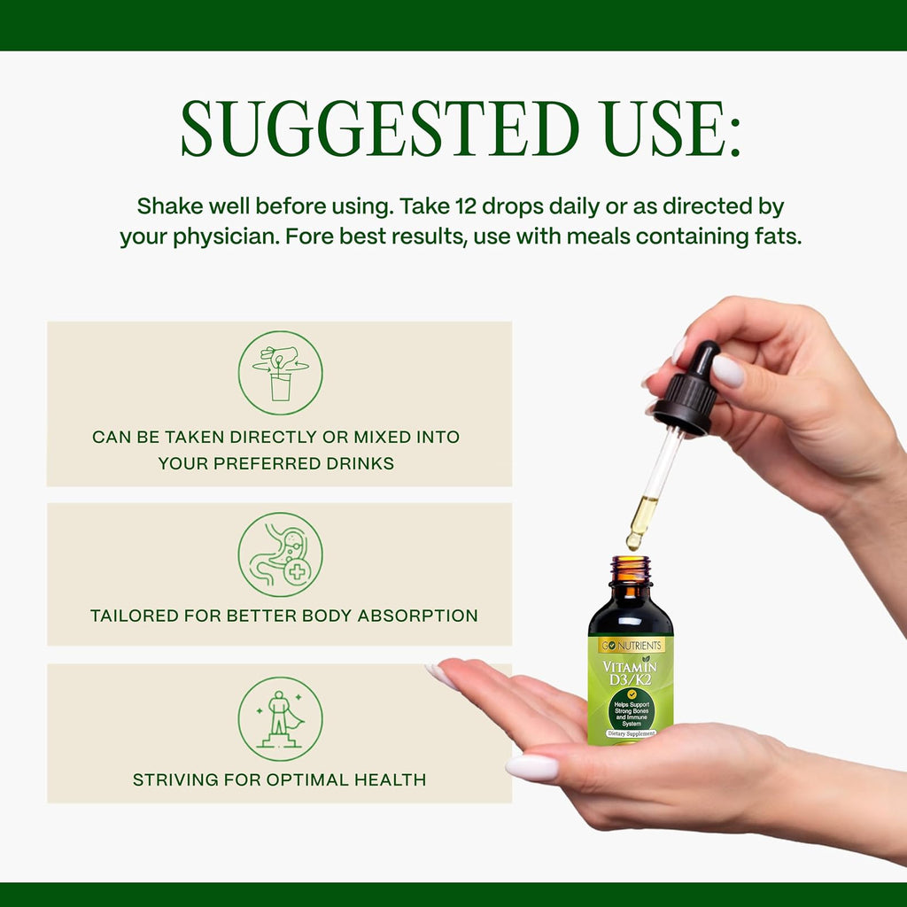 easy-to-use vitamin D3 K2 drops