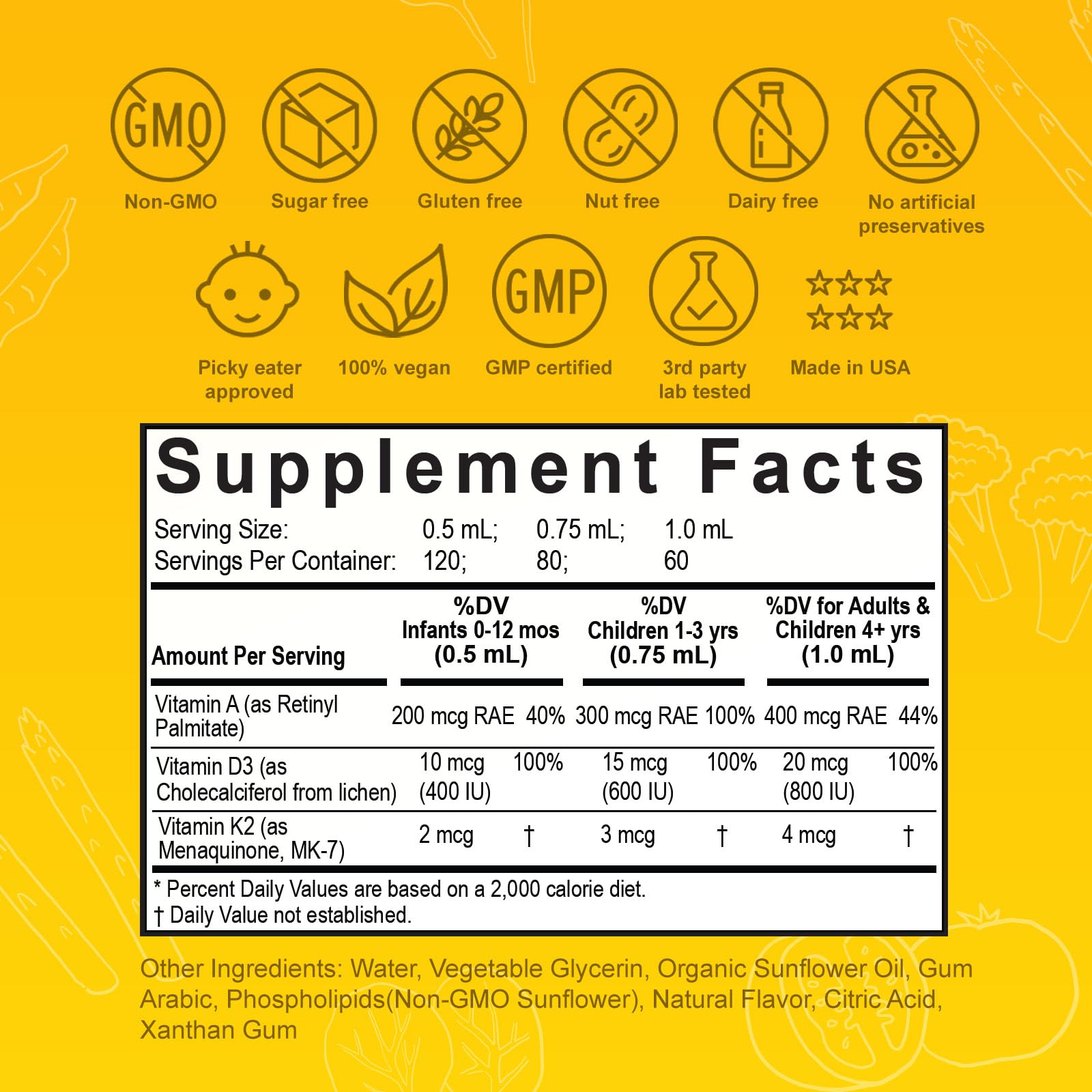 Easy-to-use vitamin D3 liquid drops