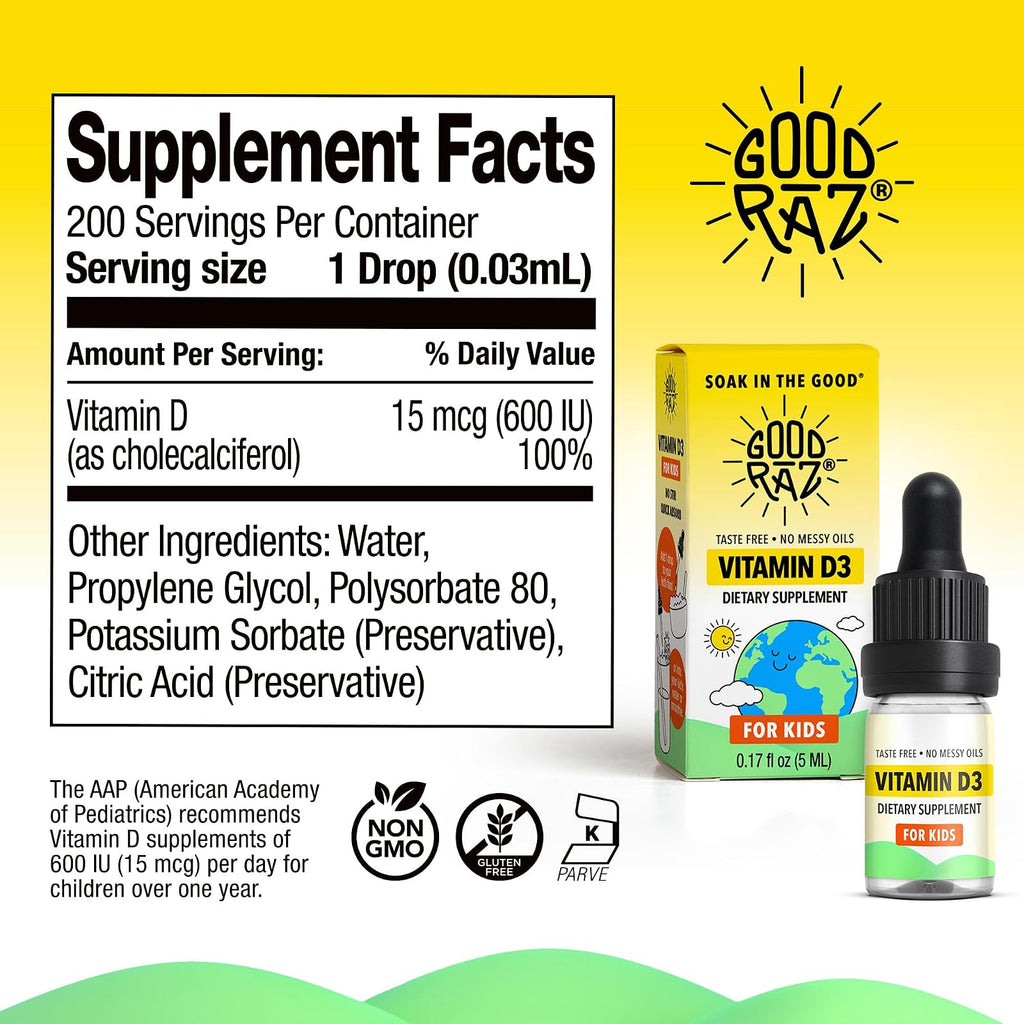 Easy-to-use Vitamin D3 liquid supplement