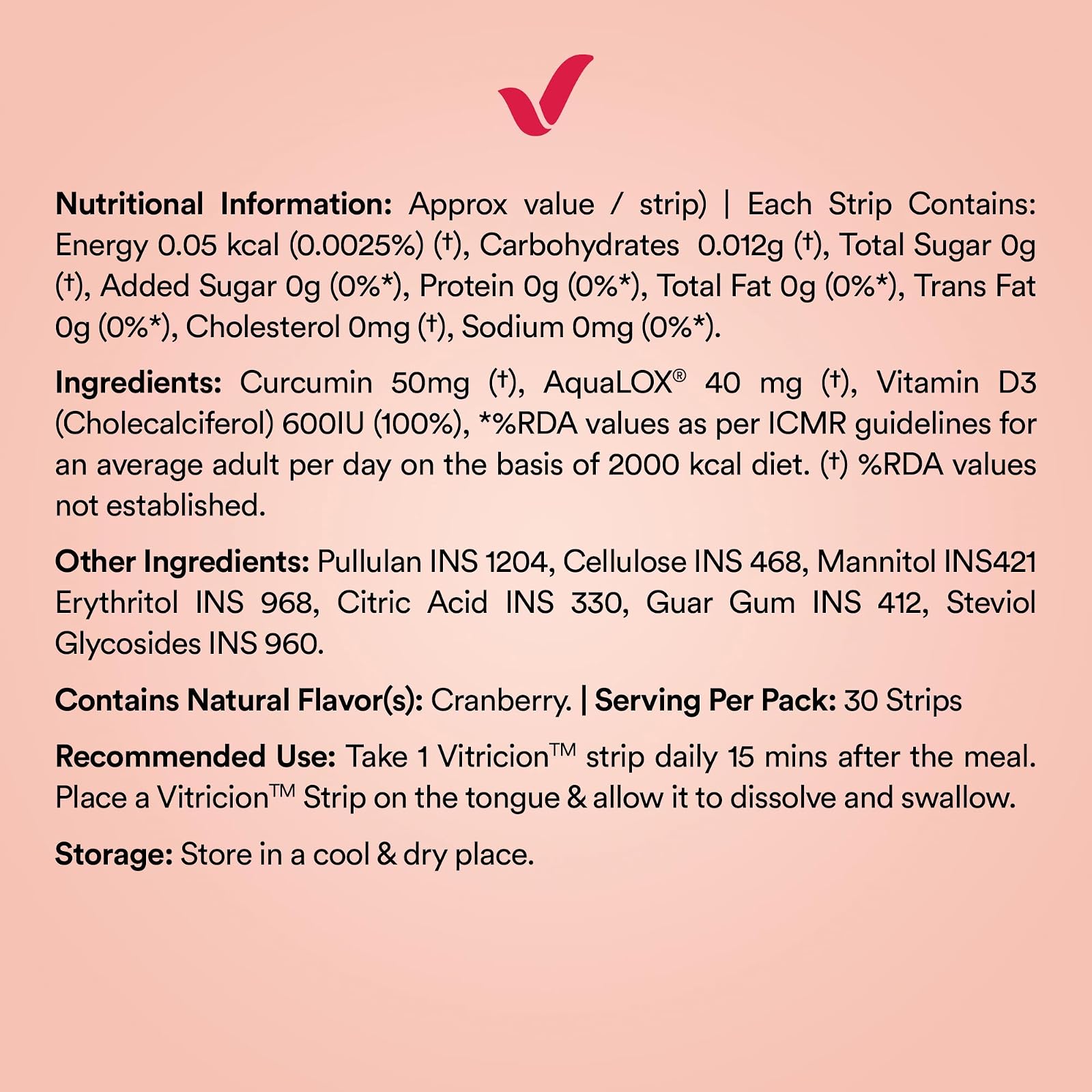 easy-to-use vitamin D3 strips