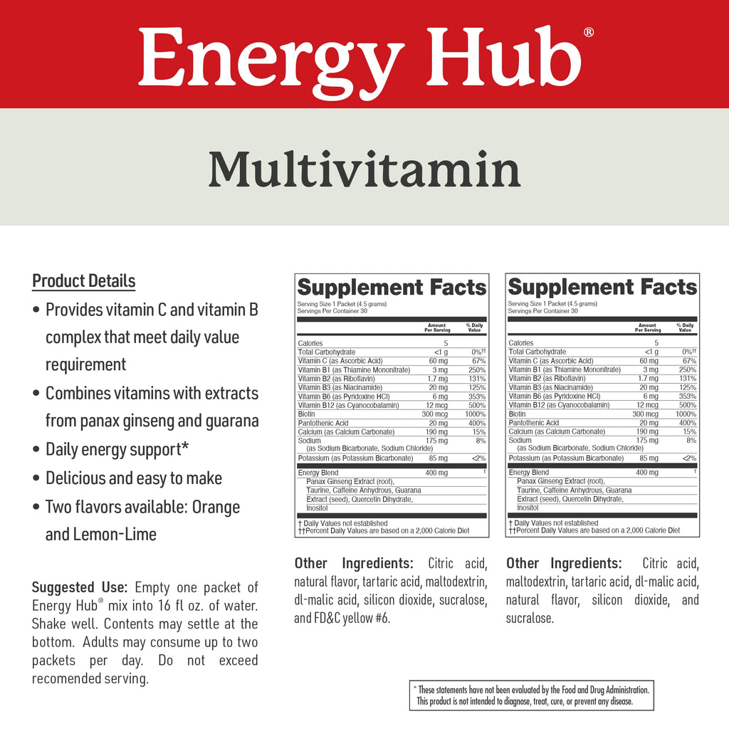 easy to use vitamin supplement packets