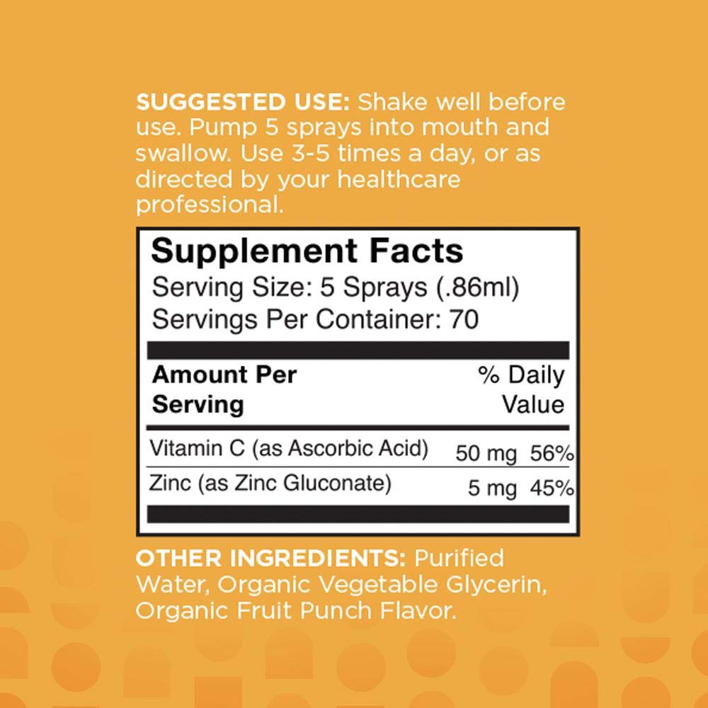easy-to-use zinc spray for daily boost