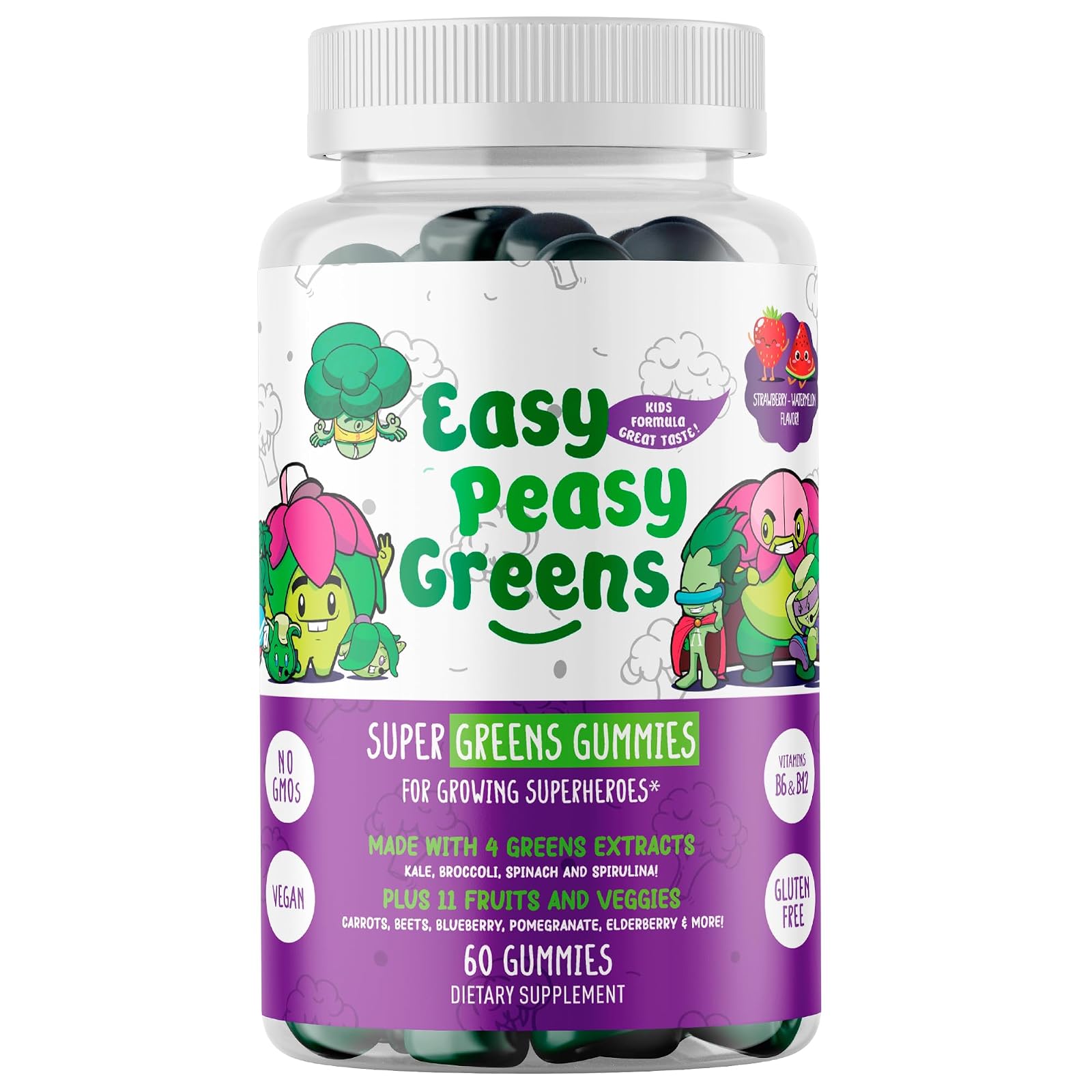 EasyPeasyGreens kids gummies for daily nutrition