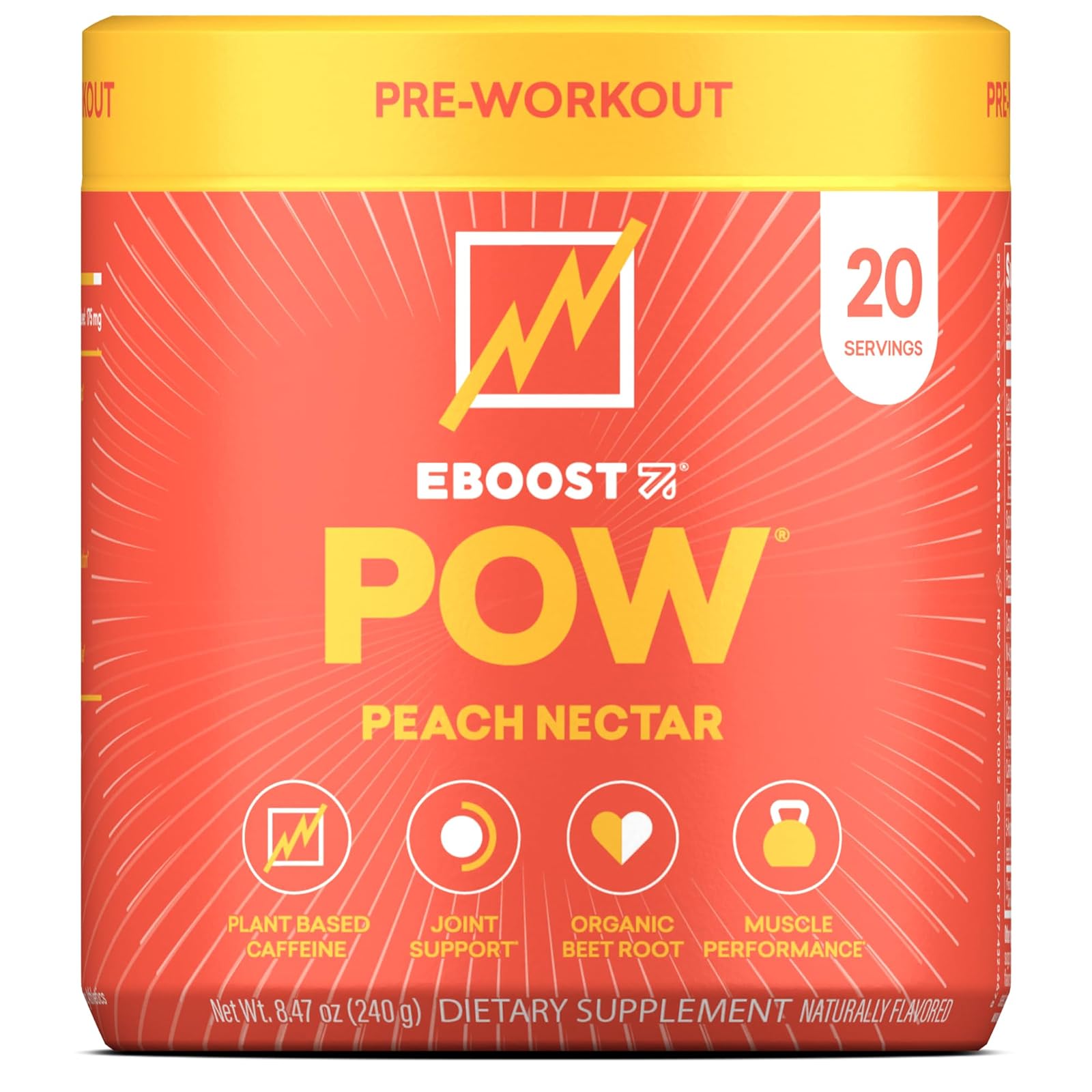 EBOOST natural pre workout powder