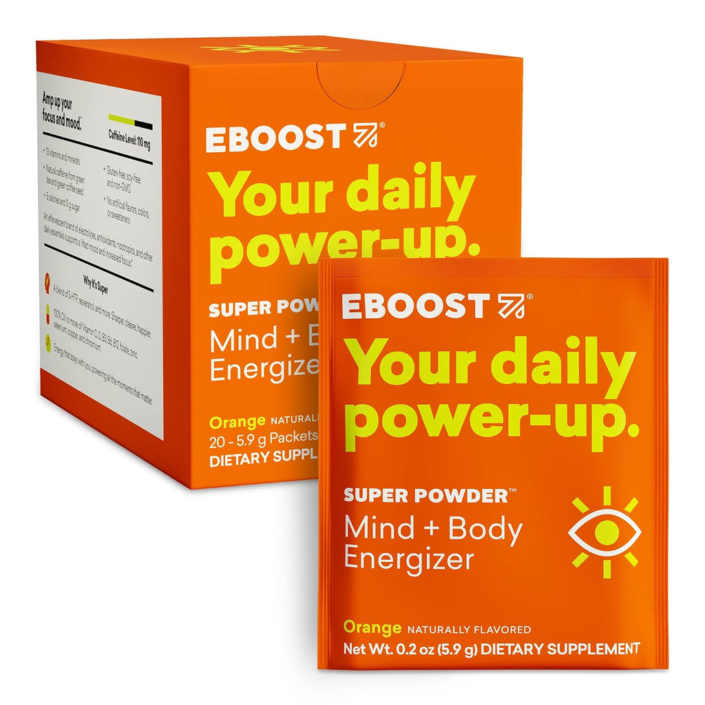 EBOOST orange electrolyte drink mix