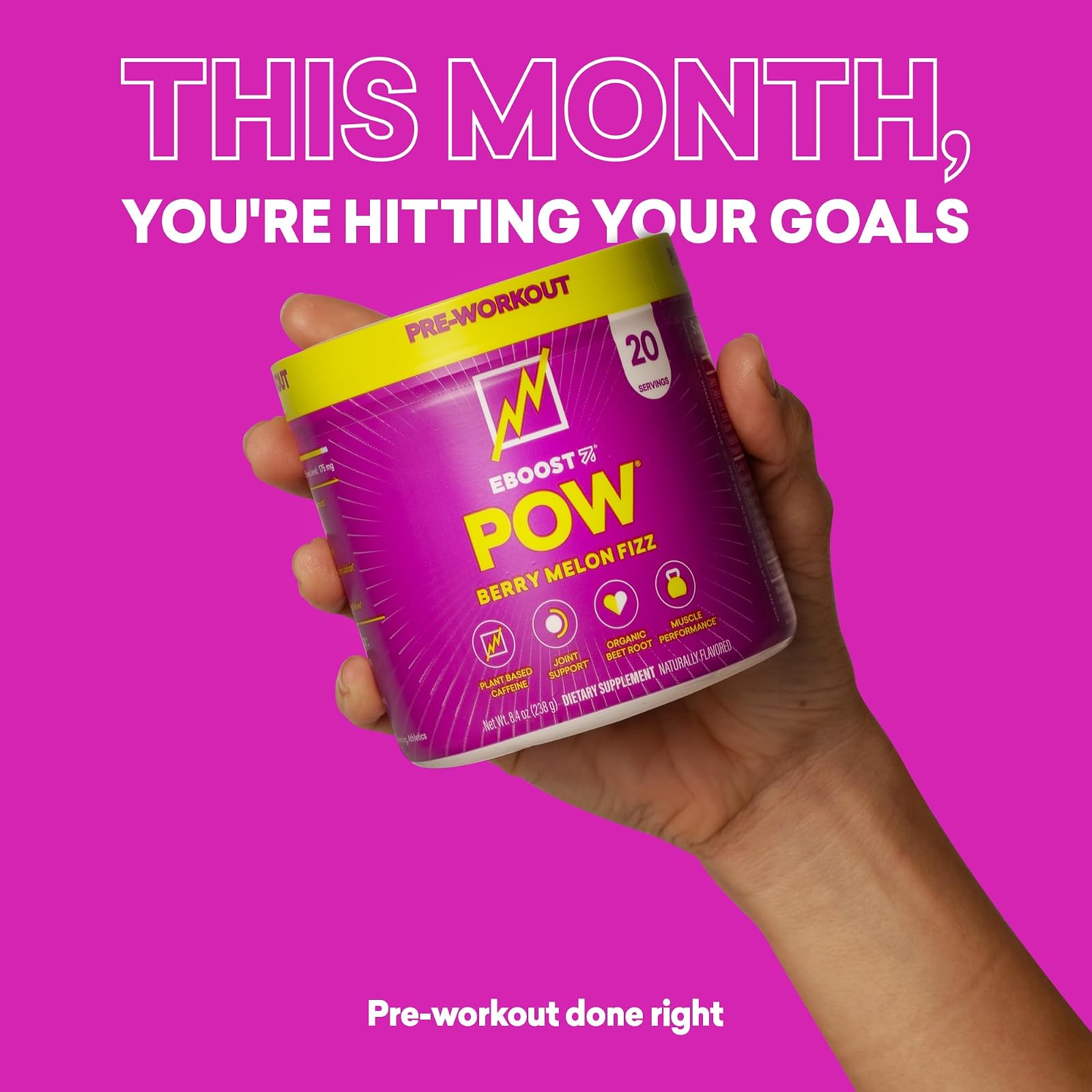 EBOOST pre-workout for muscle recovery