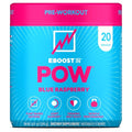 EBOOST pre-workout powder blue raspberry