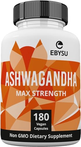EBYSU Ashwagandha herbal supplements for stress relief