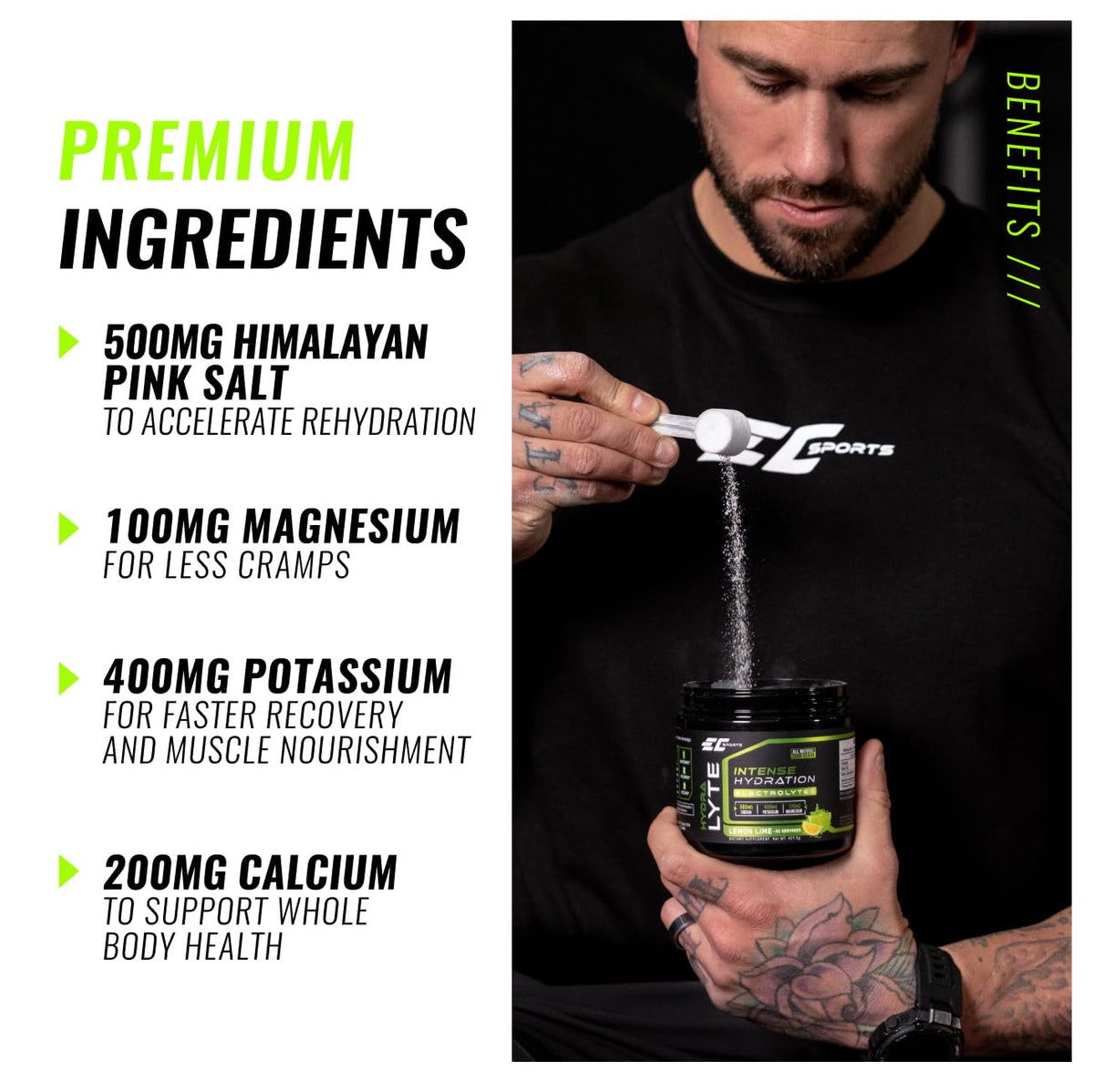 EC Sports electrolyte powder for sports