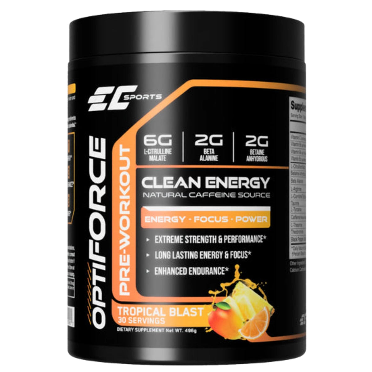 EC Sports pre-workout energy boost
