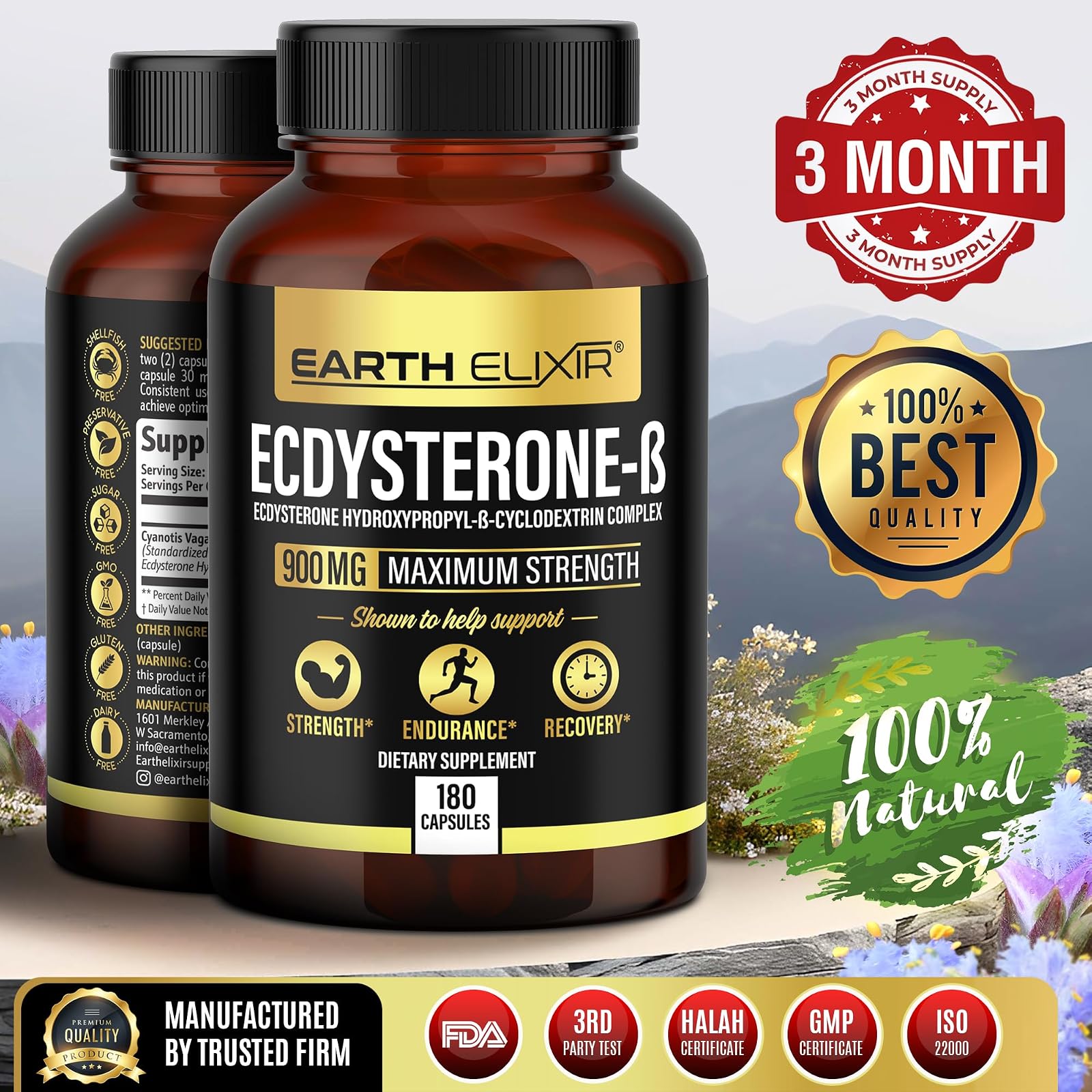Ecdysterone for muscle recovery support
