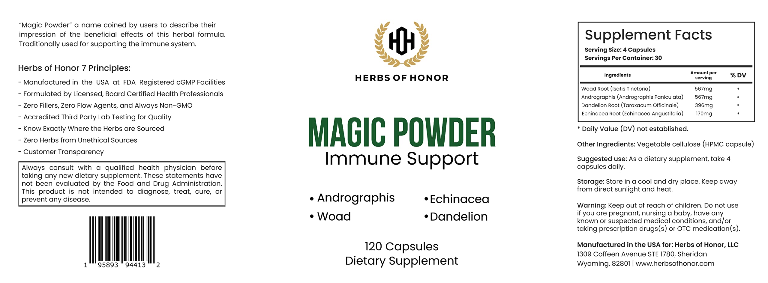 Echinacea and dandelion for vitality