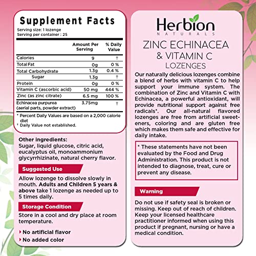 Echinacea and vitamin C lozenges