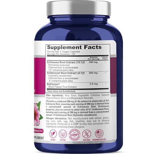 Echinacea capsules for daily wellness