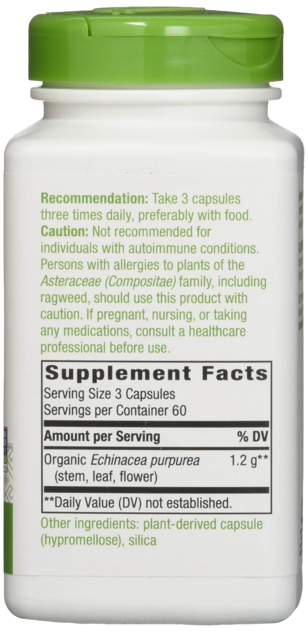 Echinacea capsules for daily wellness