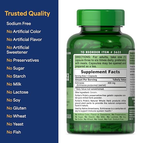 Echinacea capsules for everyday vitality